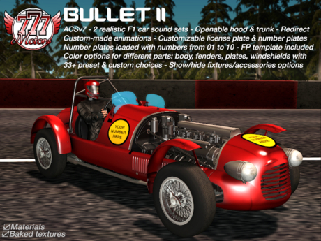 Second Life Marketplace - [777] Bullet II (boxed)